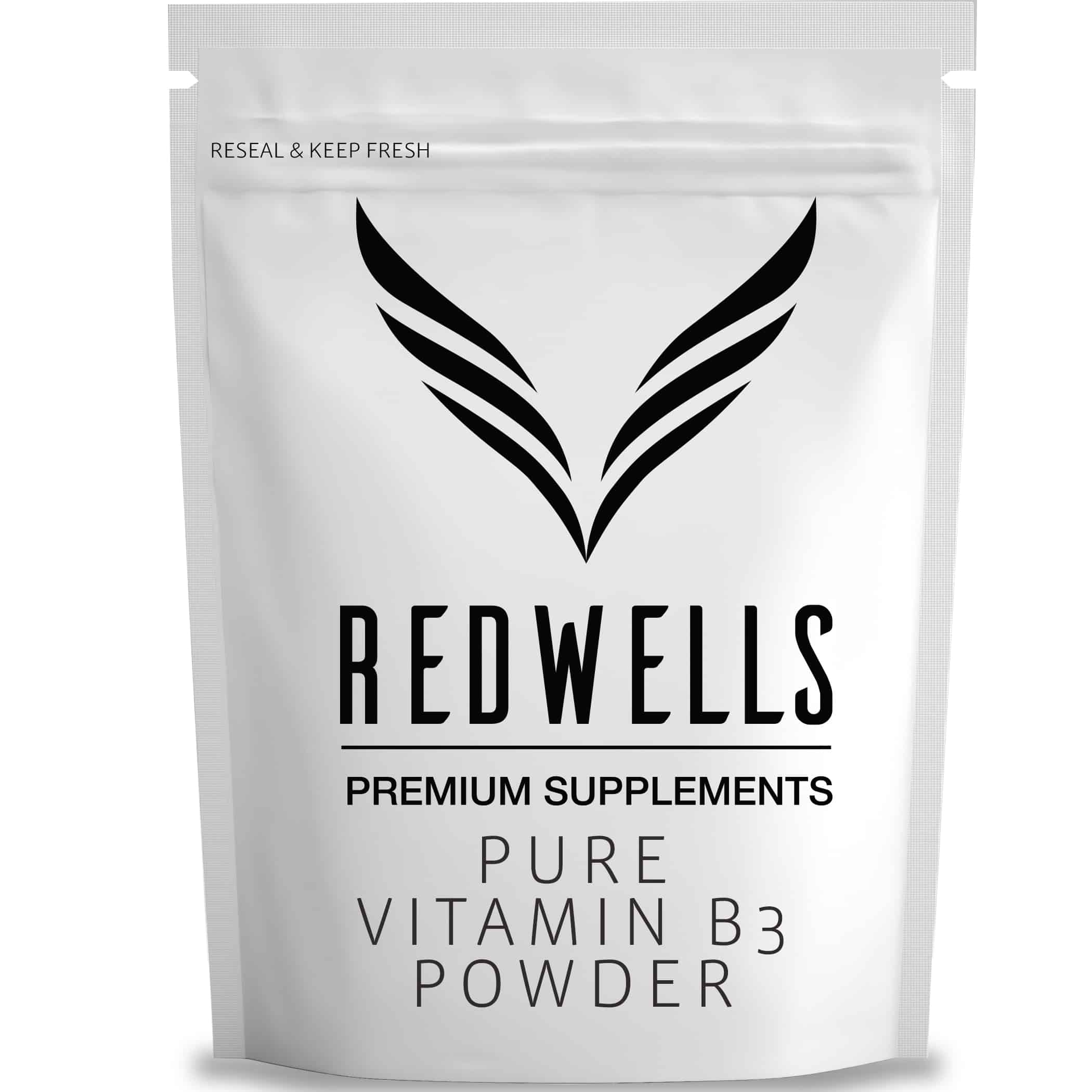 REDWELLS™ Vitamin B3 Nicotinamide NON FLUSH Pure Powder